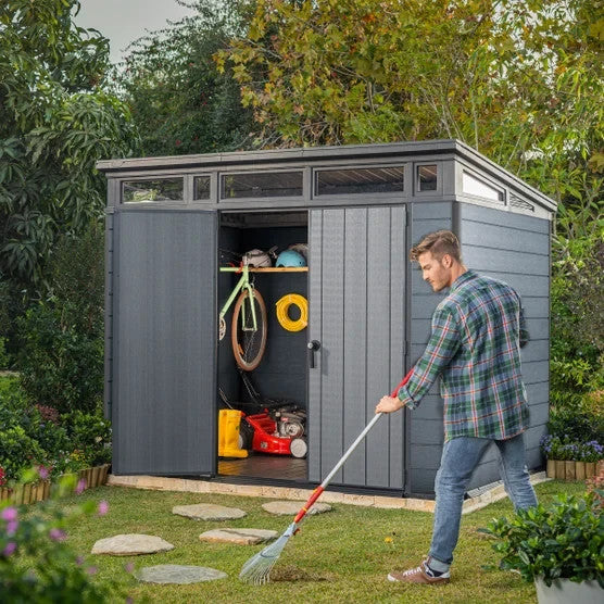 Keter Cortina 9x7 Premium Modern Garden Storage Shed – AiHomeCamera