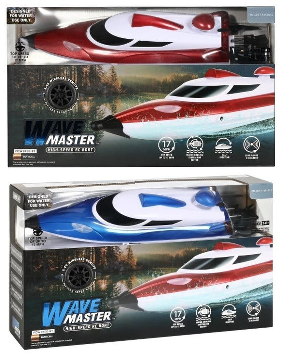 Amax Wave Master High Speed RC Boat - 17 MPH Top Speed Ready-to-Run R ...