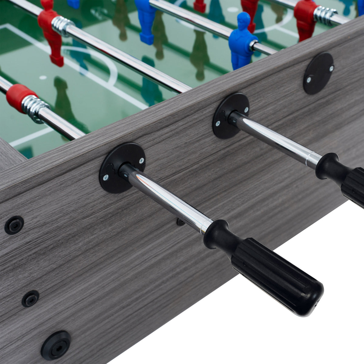 KETTLER Tournament Indoor Foosball Table – Glass Playfield, Telescopi ...